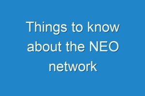 Things to know about the NEO network - Guides, Business, Reviews and ...