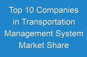 Top 10 Companies in Transportation Management System Market Share ...